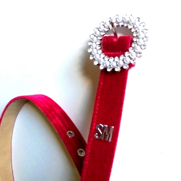 Steve Madden | Accessories | Steve Madden Belt Red Black Leather And A ...